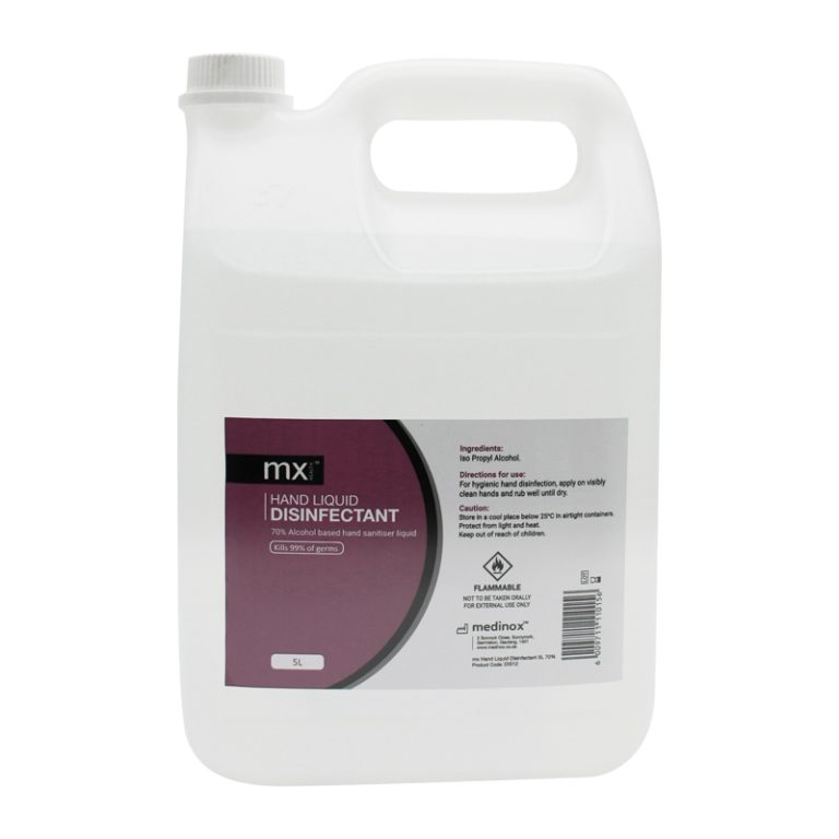 mx™ Hand Liquid Disinfectant 70% - Medinox UK