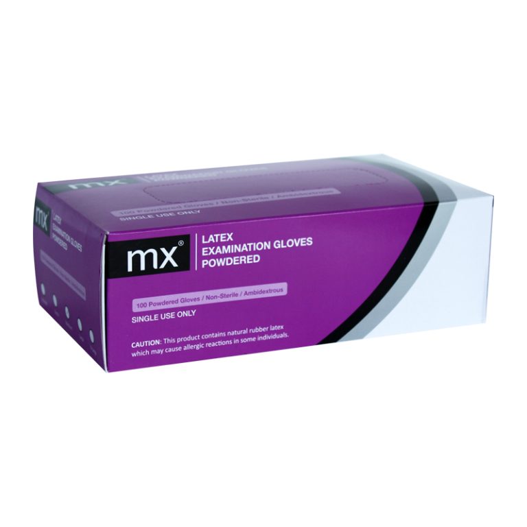 mx™ Powdered Latex Gloves | 100's - Medinox UK